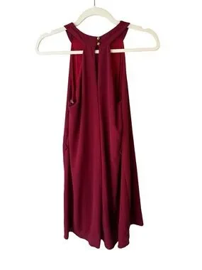 Eclipse | Dresses | Eclipse Wine Red Halter Mini Dress Size M Cocktail ...